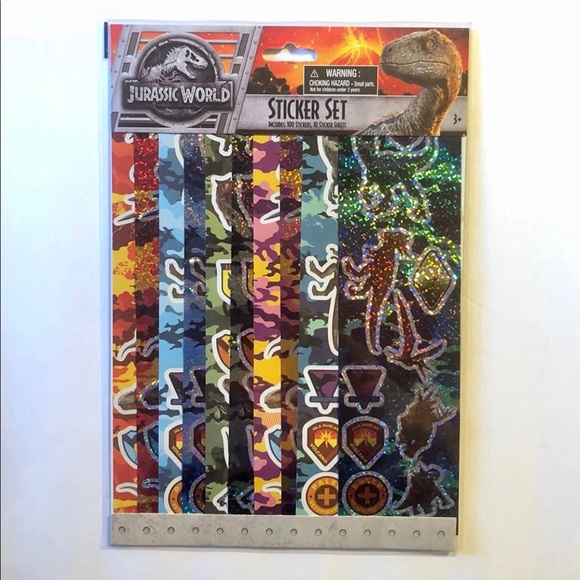 Universal | Accessories | Jurassic World 0 Stickers Set | Poshmark